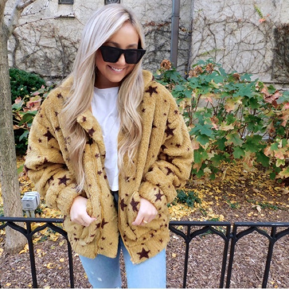 Jackets & Coats | Fuzzy Star Jacket | Poshmark
